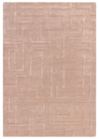 Světle růžový vlněný koberec 120x170 cm Maze – Asiatic Carpets