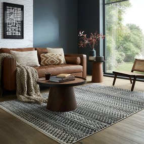 Flair Rugs, AKCE: 240x320 cm Kusový koberec Santiago Camino Black/White, černobílá, ložnice