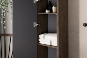 Koupelnová sestava Villa s deskou a skříňkami 60 cm ořech
