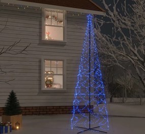 vidaXL Vánoční stromek kužel 1 400 ch LED diod 160 x 500 cm [343512] Barva: Modrá