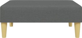 vidaXL 2místná rozkládací pohovka s podnožkou textil [3216225] Barva: Černá