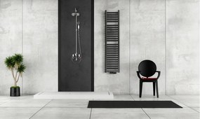 Regnis Elba, topné těleso 300x1205mm se středovým připojením 50mm, 432W, černá matná, ELBA120/30/D5/BLACK