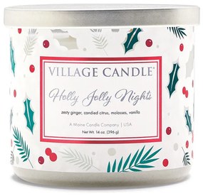 VILLAGE CANDLE vonná svíčka Holly Jolly Nights, 396g