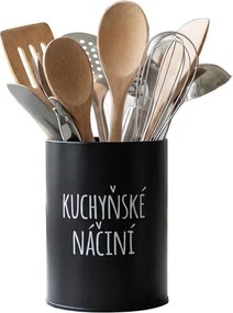 Orion Dóza, plechová, černá, bez víka, KUCHYŇSKÉ NÁČÍNÍ