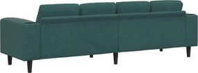 Pohovka do obývacího pokoje Tmavě zelená 250 x 77 x 76 cm 3335093