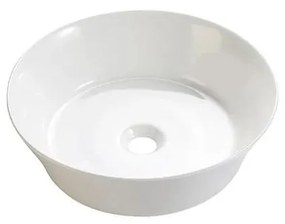 Bathco 4087 - Umyvadlo na desku VOLTA pr. 42 cm porcelán/bílá