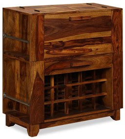Barová skříňka z masivního sheeshamového dřeva, 85x40x95 cm,  243948