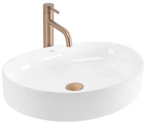 Rea Sabina 50, umyvadlo na desku 500x385x120 mm, bílá lesklá, REA-U6364