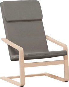 Relaxační křeslo s podnožkou taupe textil 3154418