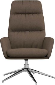 Relaxační křeslo taupe textil 341139