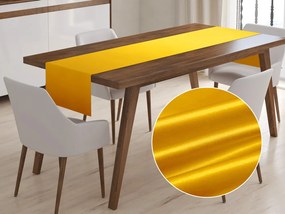 Biante Saténový běhoun na stůl polyesterový Satén LUX-014 Kanárkově žlutý 35x120 cm