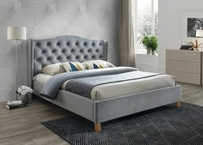 Manželská postel ASPEN Velvet | 180 x 200 cm SIGNAL - ložnicový nábytek: Šedá / Bluvel 14