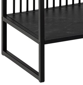 Knihovna Strington 120 cm mramorově černá