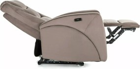 Elektrické polohovací křeslo KRONOS Velvet cappuccino