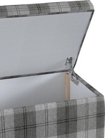 Čalouněná skříň barva šedá látka pletený vzor, vzorované
