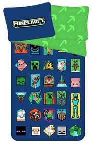 Bavlněné ložní povlečení MINECRAFT Badges