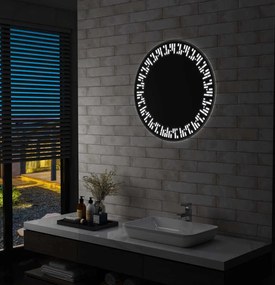 vidaXL Koupelnové zrcadlo s LED osvětlením 70 cm [144721]