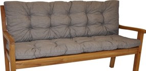 Axin Trading Polstr na zahradní lavičku 150x50 cm (sada) Polstr: Světle béžový melír