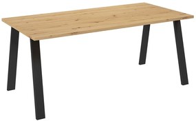 Jídelní stůl KOLINA 185x67 cm černá/artisan
