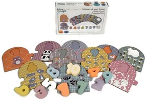 Adam Toys Naučné dřevěné puzzle - počítání