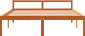 vidaXL Postel pro seniory voskově hnědá 160 x 200 cm masivní borovice [844160]
