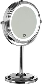 Kosmetické zrcadlo s osvětlením/zvětšovací (zvětšení 2x) ø 15 cm Cassini – Premier Housewares