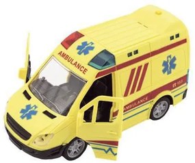 Teddies Auto ambulance plast 20cm na setrvačník se zvukem a světlem