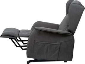 Polohovací křeslo šedé, elektrické TV-1190 GREY2