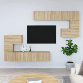 Nástěnná TV skříňka dub sonoma kompozitní dřevo 3114584