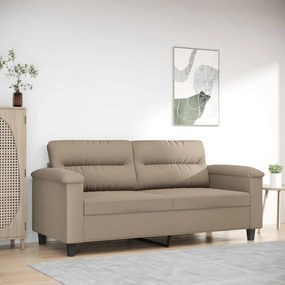 vidaXL 2místná pohovka 140 cm tkanina z mikrovlákna [359562] Barva: taupe