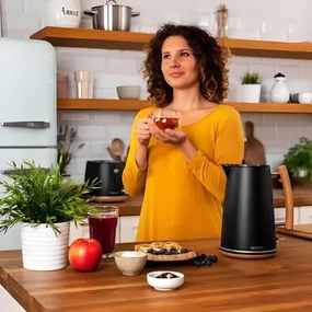 Cecotec ThermoSense 400 černá/dřevo / Rychlovarná konvice / nerezová o