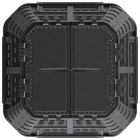 vidaXL Marketos Zahradní kompostér černý 93,3 x 93,3 x 80 cm 480 l