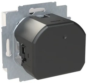 ABB Levit zásuvka bílá/bílá s USB nabíjením 5569H-A32357 03 s clonkami 2CHH693257A4003