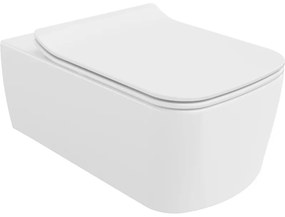 Mexen York WC mísa Rimless se slim sedátkem, duroplast, bílý lesk - 30114000