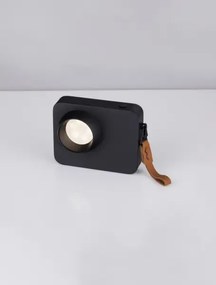 LED stmívatelná černá stolní lampa Kedros 2
