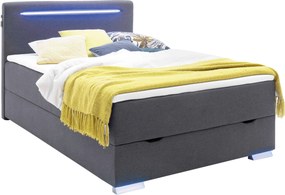 XXXLutz POSTEL BOXSPRING, 140/200 cm, antracitová Boxxx - Postele s úložným prostorem - 000101024602