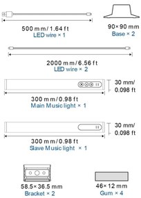Globo 25895SH - SADA 2x LED RGB Stmívatelná stolní lampa LED/2W/5V Wi-Fi Tuya