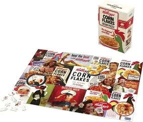 GIBSONS Oboustranné puzzle Kellogg’s Cornflakes / 500 dílků / 34 × 49