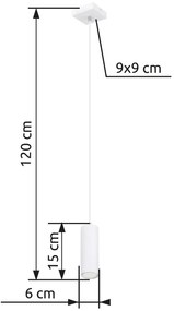 GLOBO ROBBY 57911HW Závěsné svítidlo