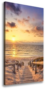 Wallmuralia Vertikální Foto obraz na plátně Stezka na pláž 50x100