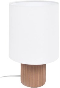 OnaDnes -20% Bílá látková stolní lampa Kave Home Eshe
