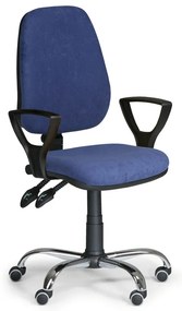 Pracovní židle Comfort SY s područkami, modrá