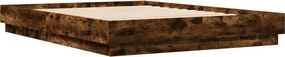 Rám postele s LED osvětlením kouřový dub 120 x 200 cm 3209804