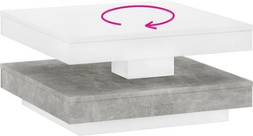 Konferenční stolek, bílá/ beton, MANDY