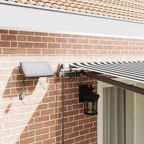 Ručně zatahovací markýza s LED antracitová a bílá 400 x 300 cm 3310231
