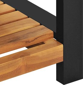 Lavice 120 cm masivní teakové dřevo 325274