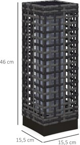 Outsunny solární světlo ratanové solární lampy vodotěsné světlo cesty se světelným senzorem automatické LED zahradní lampy venkovní světlo pro balkon…