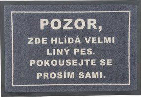 Rohožka Lenivý pes 40x60 cm – na von aj na doma, 40x60, šedá, GDmats