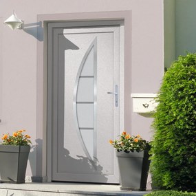 Vchodové dveře bílé 98 x 200 cm PVC,  3187869