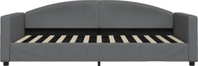 Válenda s přistýlkou tmavě šedá 100 x 200 cm textil 3197194